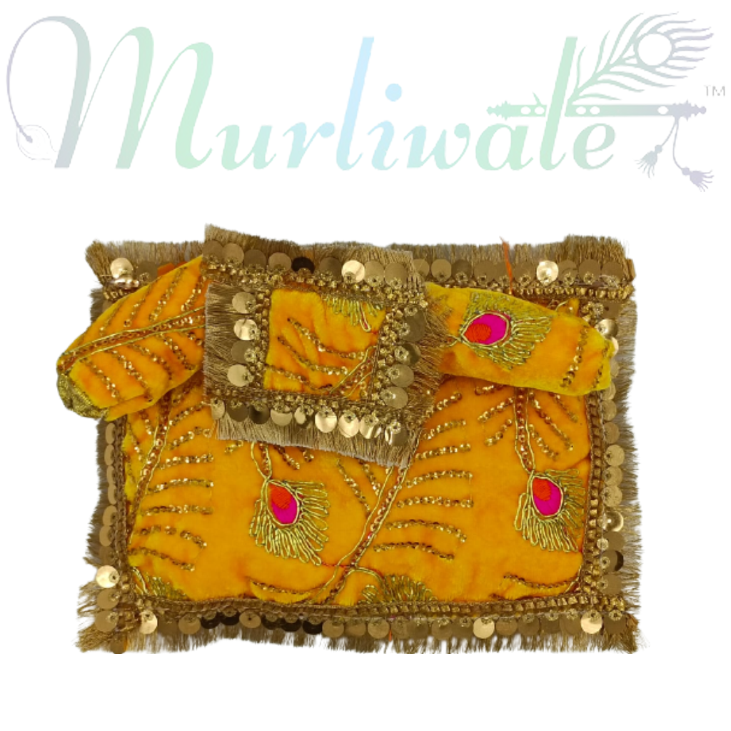 Thakur ji Bister Takiya, Complete Bed Set - Murliwale